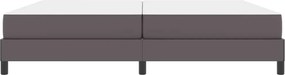 Rám postele s matrací Šedá 200 x 200 cm textil 3398651