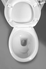 Aqualine Antik WC kombi retro 48 x 86 x 76 cm zadní odpad vč sedátka keramika bílá AK107-01