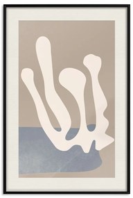 Plakát Vegetable cut-out - světlý fantazijní vzor s abstraktním motivem