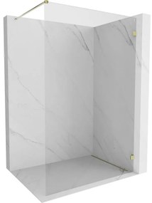 Mexen Lunar sprchová stěna Walk-in pravá 60 x 200 cm, transparentní 8 mm, zlatá - 830-060-000-50-00-P