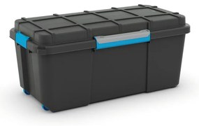 Černý plastový úložný box s víkem 78x39,5x35 cm Scuba Box – KIS