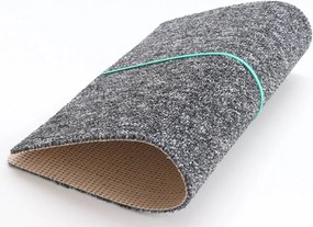 Condor Carpets, Metrážový koberec Extreme 77, zátěžový, na míru, šíře 4m,5m, šedá, ab (mřížka), chodba / předsíň