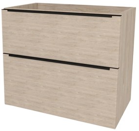 Mereo Mereo, Mailo, koupelnová skříňka 81 cm, černé madlo, Multidecor, CN591SBLRH1