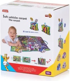 CHIPOLINO Hrací deka 2v1 s autíčky