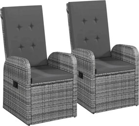 7dílný zahradní jídelní set s poduškami šedý 3099501