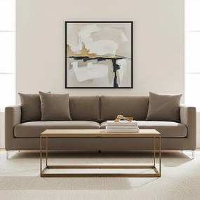 Hnědý/v přírodní barvě konferenční stolek s deskou v dubovém dekoru 40x120 cm Grenoble – Premier Housewares