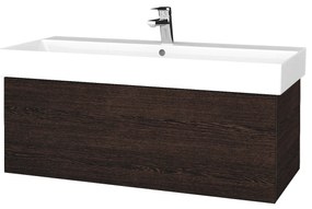 Dřevojas Koupelnová skříň VARIANTE SZZ 100 Varianta: N01 Bílá lesk / D06 Ořech
