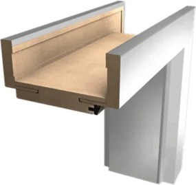 Obložková zárubeň DRE 80 cm pro tloušťku stěny 8-10 cm levá O1BM80L