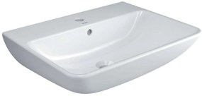 Duravit ME by Starck - Umyvadlo 60x46 cm, s přepadem, s otvorem pro baterii, bílá 2335600000