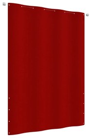 Balkonová zástěna červená 160 x 240 cm oxfordská látka