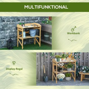 Outsunny šestihranný vyvýšený záhon DIY květináč Dřevěný květináč pro zahradu balkon Příroda 100 x 92 x 16 cm | Aosom