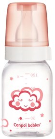 Canpol babies Skleněná láhev 120 ml Canpol Růžová