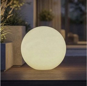 Kanlux 45932 - Venkovní lampa STONO 1xE27/20W/230V pr. 40 cm IP65 bílá