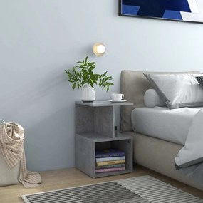 vidaXL Noční stolek 35 x 35 x 55 cm kompozitní dřevo [806346] Barva: Betonová šedá