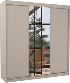 ADRK Furniture Posuvná skříň se zrcadlem SANTIAGO 200 ADRK-SW-SAN-K-200