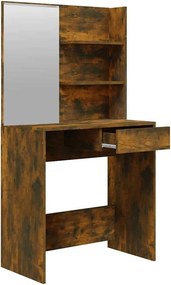 Toaletní stolek sada kouřový dub 74,5 x 40 x 141 cm 3114144