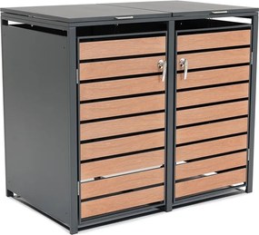 Skříň pro 2 odpadkové koše 120l nebo 240l Bremen CoverTech