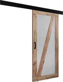 Posuvné dveře s krycí lištou ADIO 3 dub Craft zlatý + bílý 100
