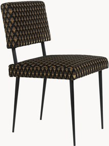 Čalouněná sametová jídelní židle M-Chair
