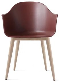Harbour Dining Chair, dřevěná podnož přírodní dub červená Audo (MENU)