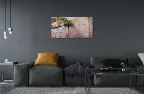 Obraz na skle Sklenice hroznového ořechů 125x50 cm