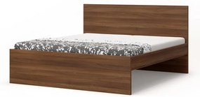 BMB Bruno postel - imitace dřeva Dekor: Ořech Aida, Rozměr: 180 x 200 cm, Čelo: 90 cm