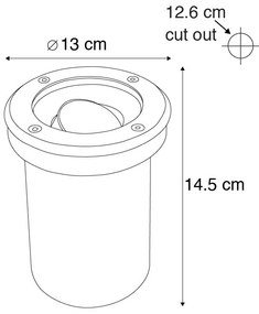 Sada 5 venkovních bodových světel z nerezové oceli IP65 - Delux