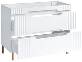 COMAD Stojatá skříňka pod umyvadlo - FIJI 82-100 white, šířka 100 cm, matná bílá