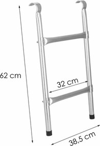 Schůdky k trampolíně výška 62 cm SPRINGOS LD-02