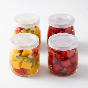 Orion 4 sklenice na jogurt a dezert s víčkem 4ks x 200ml YOGO