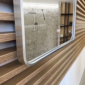 Mereo zrcadlo hranaté 60 x 80 cm LED osvětlení CN171S