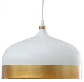 Závěsná lampa Modern Chic II. bílo zlatá