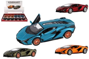 Auto Kinsmart Lamborghini Sián FKP 37 kov/plast 13 cm 4 barvy na zpětné natažení (1 ks)