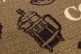 Protiskluzový koberec / běhoun Coffee 04 hnědý / béžový