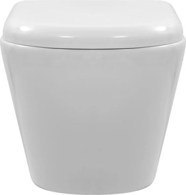 Závěsné WC bez okraje keramické bílé 145237