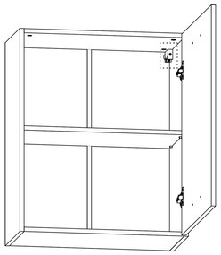 LANGEN au | horní skříňka G60 | s úchytem | UNI provedení | artisan