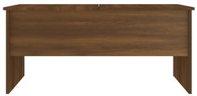 Konferenční stolek hnědý dub 102x50,5x46,5 cm kompozitní dřevo - Default Title