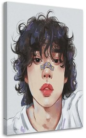 Gario Obraz na plátně Chlapec s náplastí na nose - Vivian Lihonde Rozměry: 40 x 60 cm