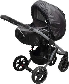 Pláštěnka na kočárek s reflexním prvkem New Baby Basic černá