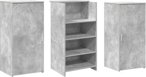 Recepční stůl betonově šedý 155x50x103,5 cm kompozitní dřevo 3324199