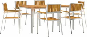 Zahradní jídelní sada 7 ks 150 x 90 x 75 cm 3334792
