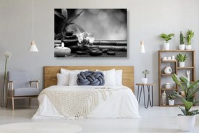 Obraz Feng Shui harmonie v černobílém provedení - 120x80 cm