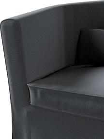 Potah na křeslo IKEA Ektorp Tullsta barva šedá látka sametová