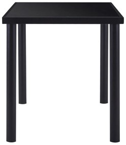 Jídelní stůl Pipers - černý - tvrzené sklo | 140x70x75 cm