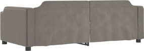 Válenda s přistýlkou taupe 100 x 200 cm textil 3197642
