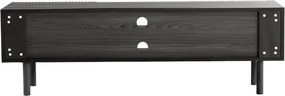 Černý TV stolek v dekoru jasanu 160x50x43 cm Sion – Jotex