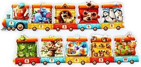 Puzzlika 13050 Vlak 94 cm  - naučné puzzle 20 dílků
