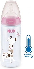 NUK FC+ láhev s kontrolou teploty 300 ml - růžová