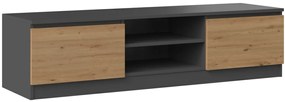 TV stolek Malwa 140 cm antracit/dub artisan