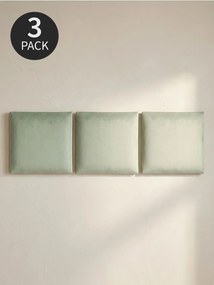 Sinsay - Čtvercové čalouněné panely 3 pack - zelená